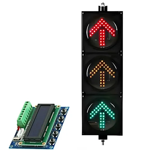 Outdoor Three-Color Warning Arrow LED Traffic Light